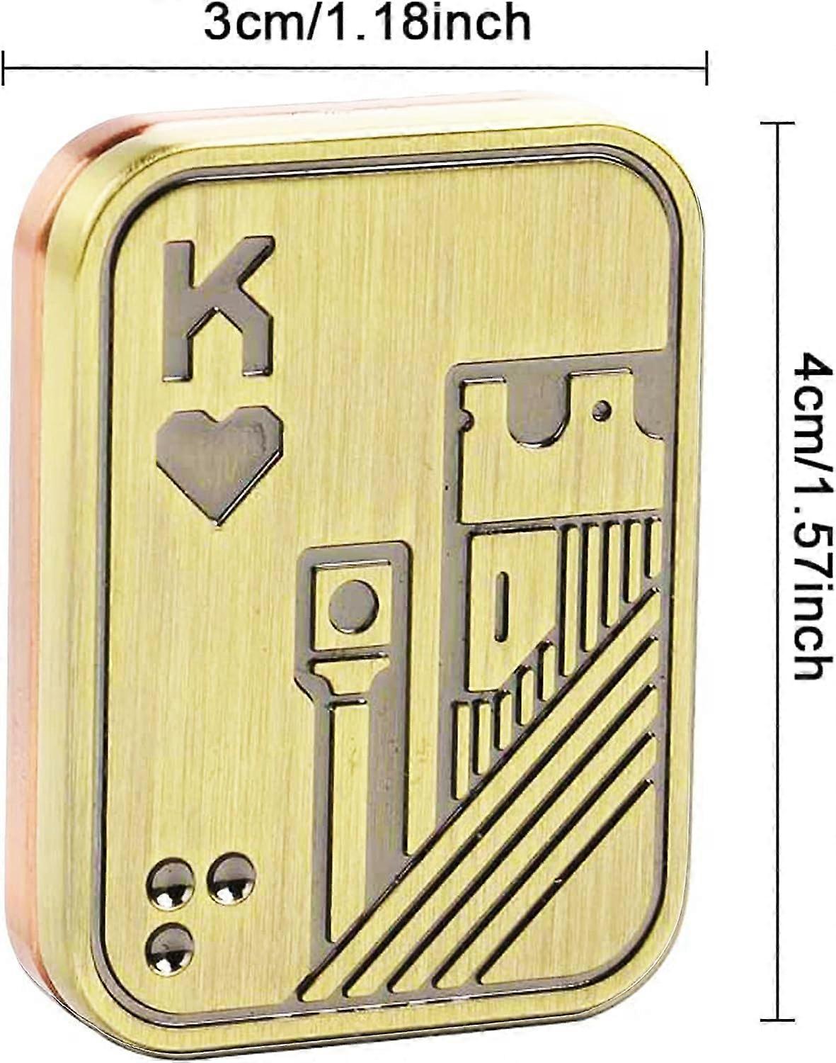 Magnetic Fidget Slider, Adult Fidget Toys, Metal Poker Push Card Fidget ...
