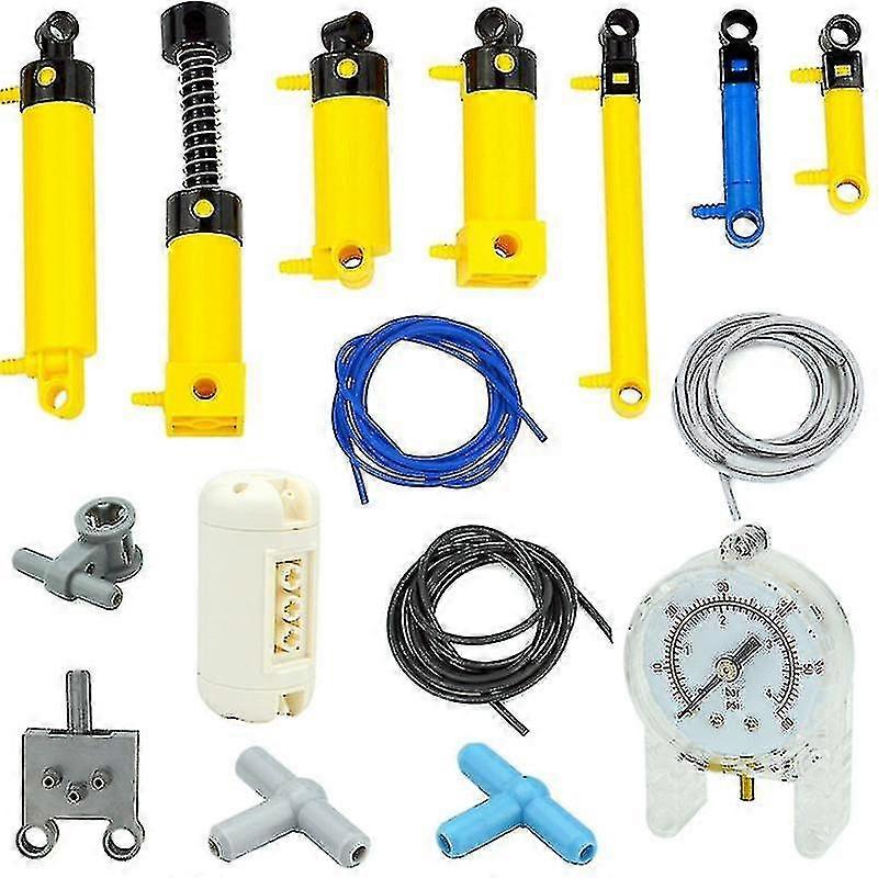 Moc Technical Parts Pneumatic Air Pump Bricks Small (6l) V2 With ...