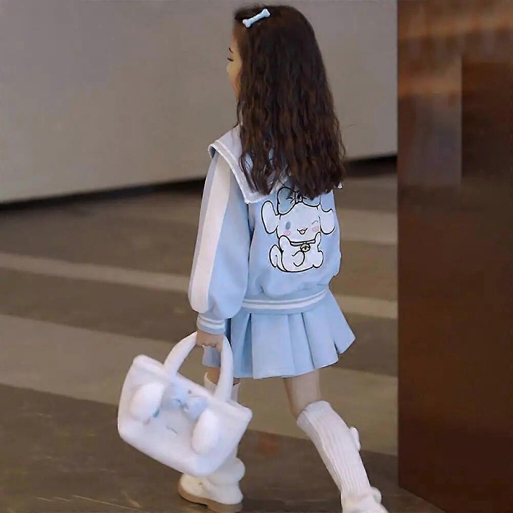 Anime Sanrio Cinnamoroll Girls Baseball Uniform Set Preppy Look Jk ...