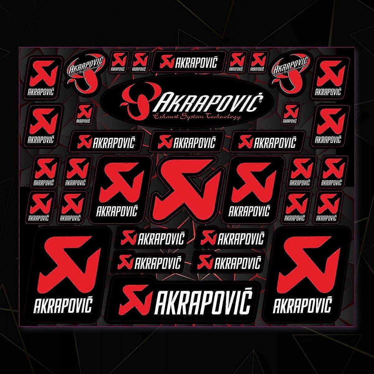 For Akrapovic Sticker Silencer Muffler Tip Pipe Tank Logo Decal | Fruugo UK