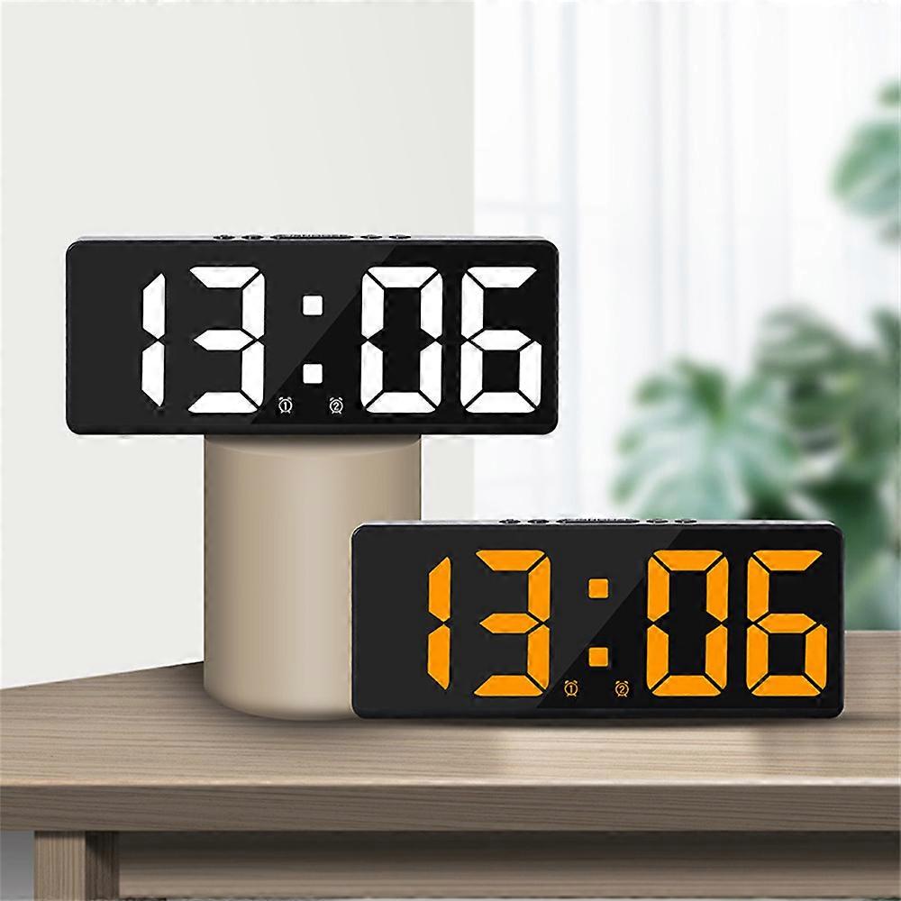 Electronics Bedroom Digital Alarm Clock LED Display Time Night Mode ...