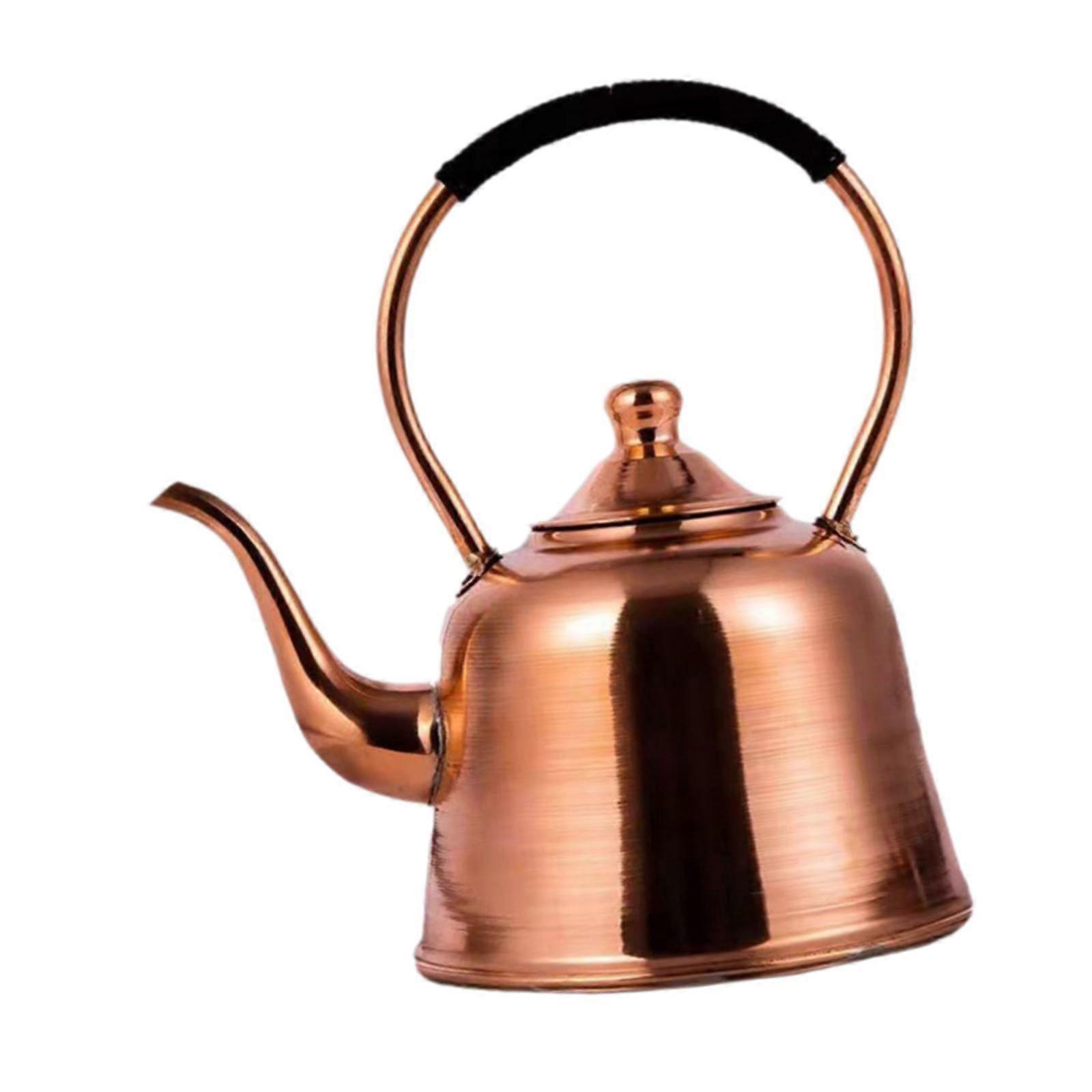 Tea Kettle 2.8L Handmade Copper Teapot for Induction Hob Stovetop Gas ...