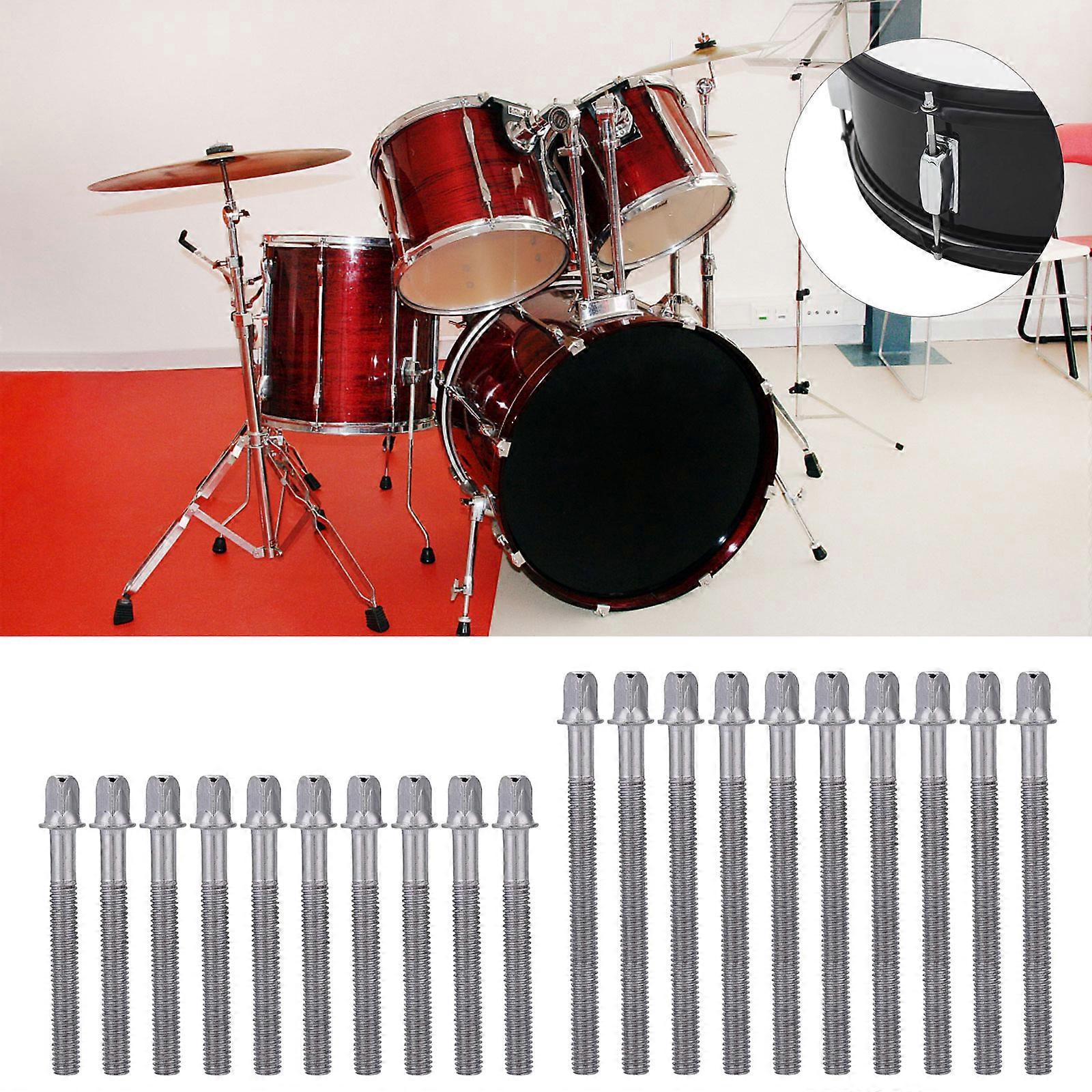 10Pcs Bass Drum Tension Rods Drum Percussion Drum Lug Locks Drums Lugs ...
