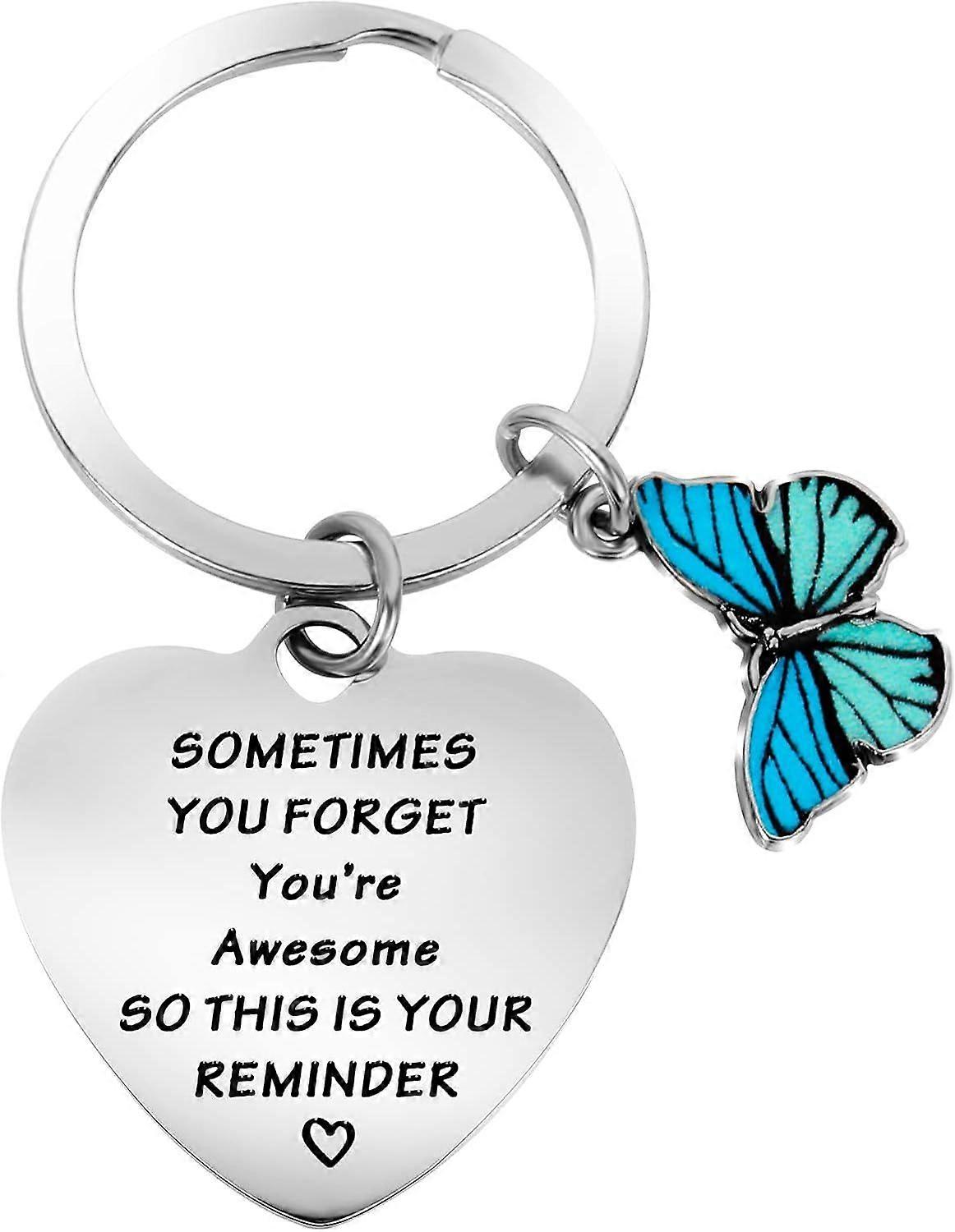 Inspirational Gifts Keyring for Women, Stainless Steel Motivational ...