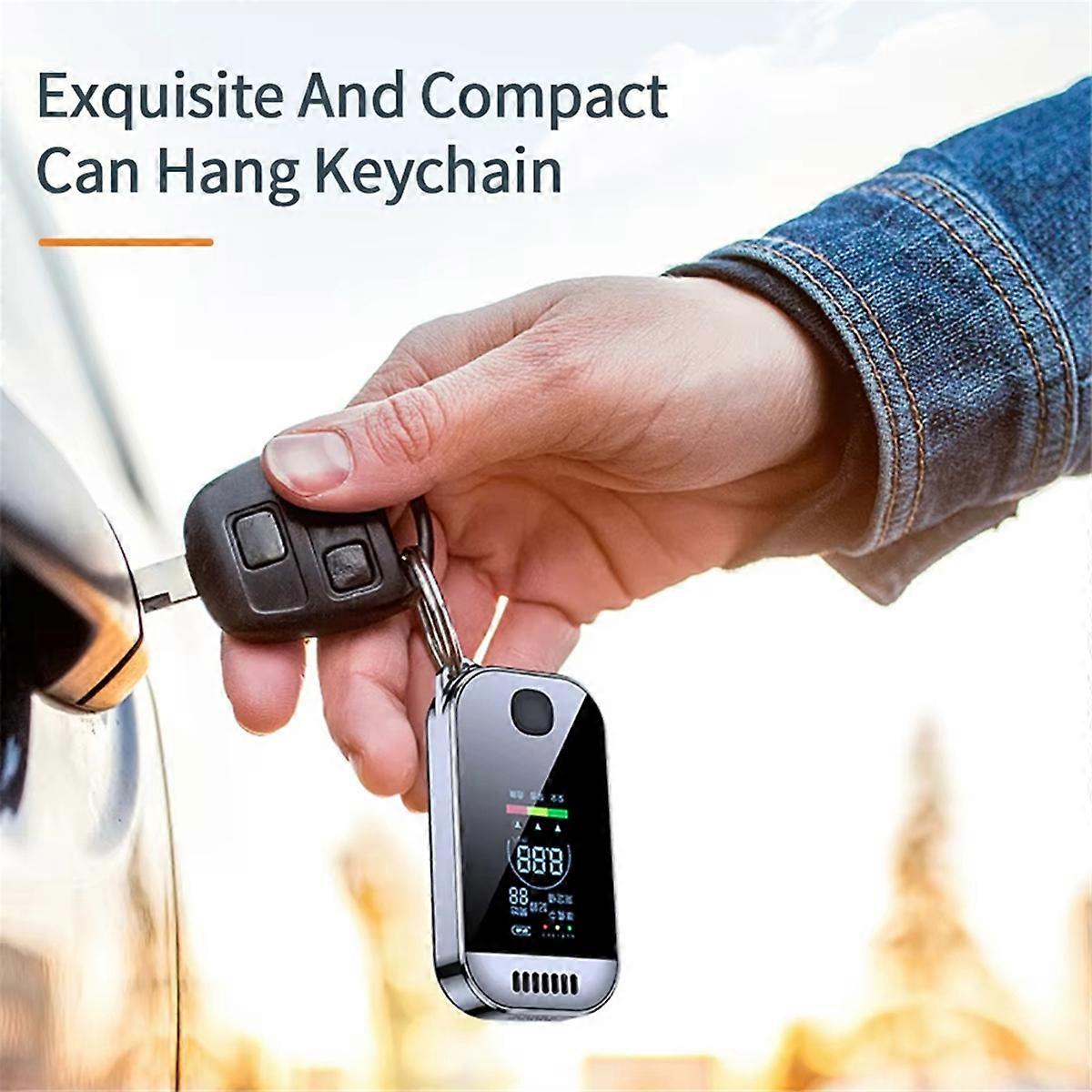 Car Mini Alcohol Detector Portable Alcohol Test Breath Drunk Driving ...