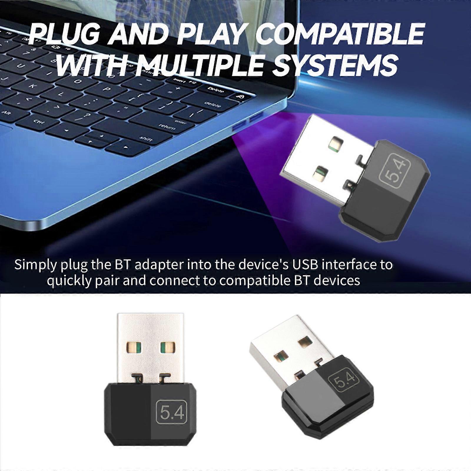 USB Adapter Bluetoothcompatible 5.4 Wireless USB Receiver Transmitter ...
