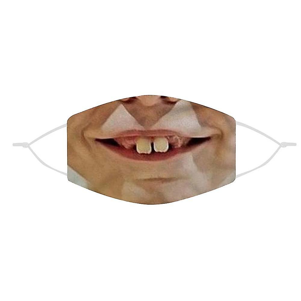 Reusable 3d Printed Funny Face Mask Washable Mouth Cover Breathable ...
