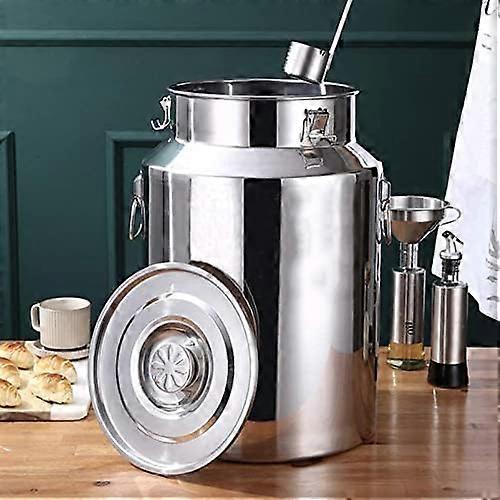 Heavy Duty Farm Milk Can 304 Stainless Steel Thickened Body, Silicone ...