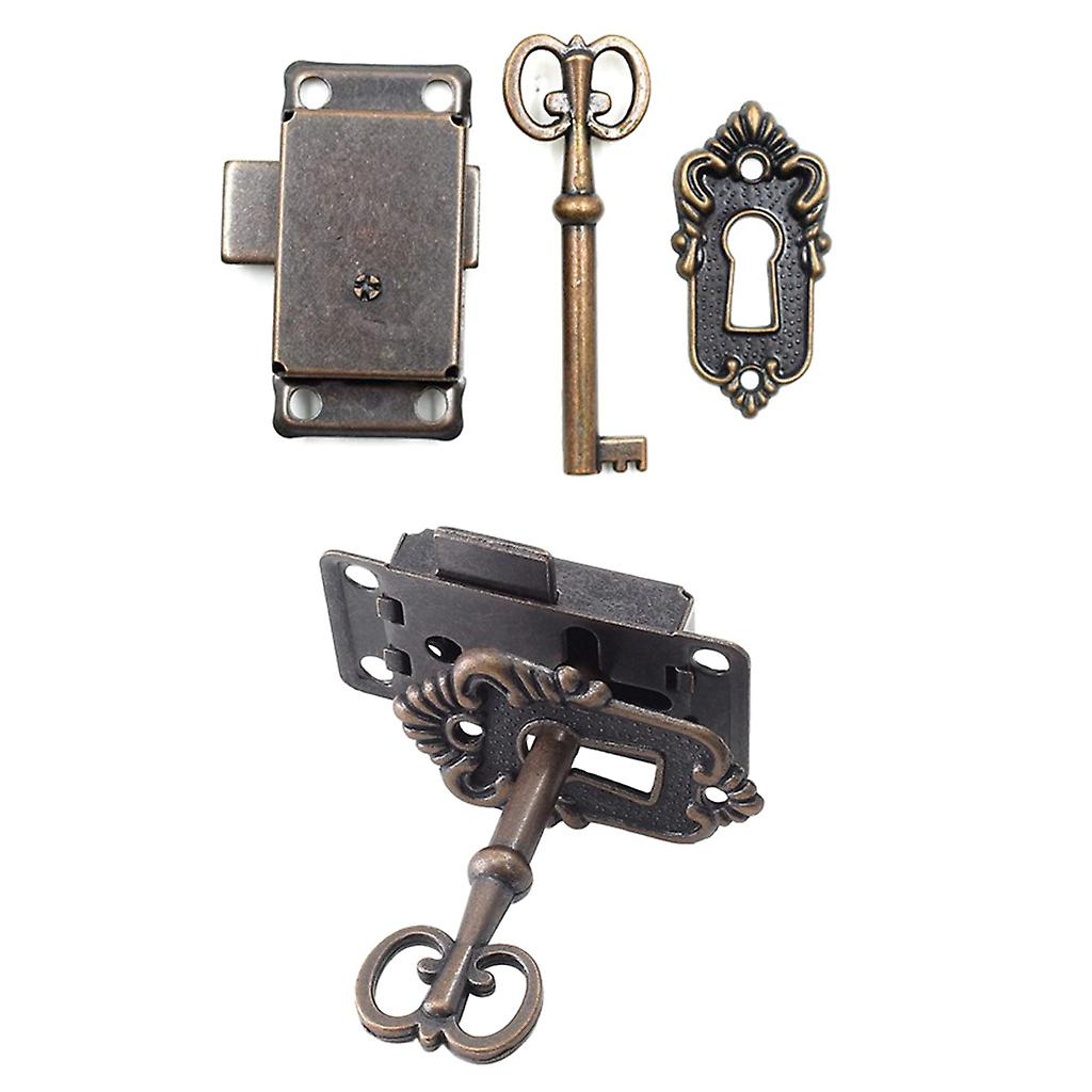 Antique Iron Drawer Locks Decorative Furniture Locks with for Key ...