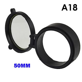30mm-50mm Transparent Rifle Scope Lens Cover Flip Up For Airsoft ...