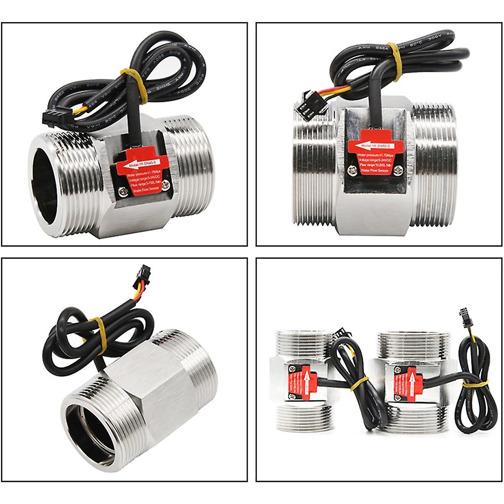 1.5'' Hall Effect Flow Sensor Turbine Flowmeter Fluidmeter Counter 5 ...