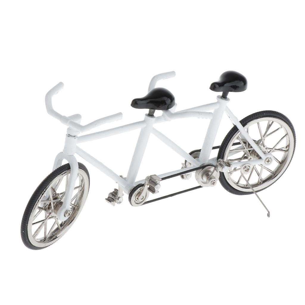 Schaal 1:16 Tandem Fiets Fiets Model Replica Speelgoed Collectibles Wit ...