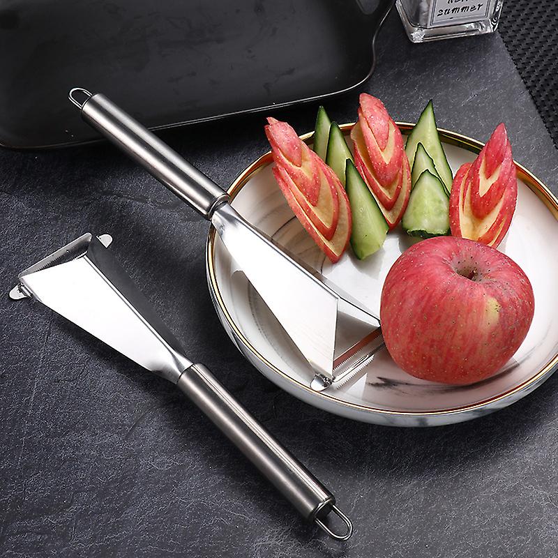 2 Pieces Fruit Carving Tool, Stainless Steel Fruit Carving Knife, Fruit ...