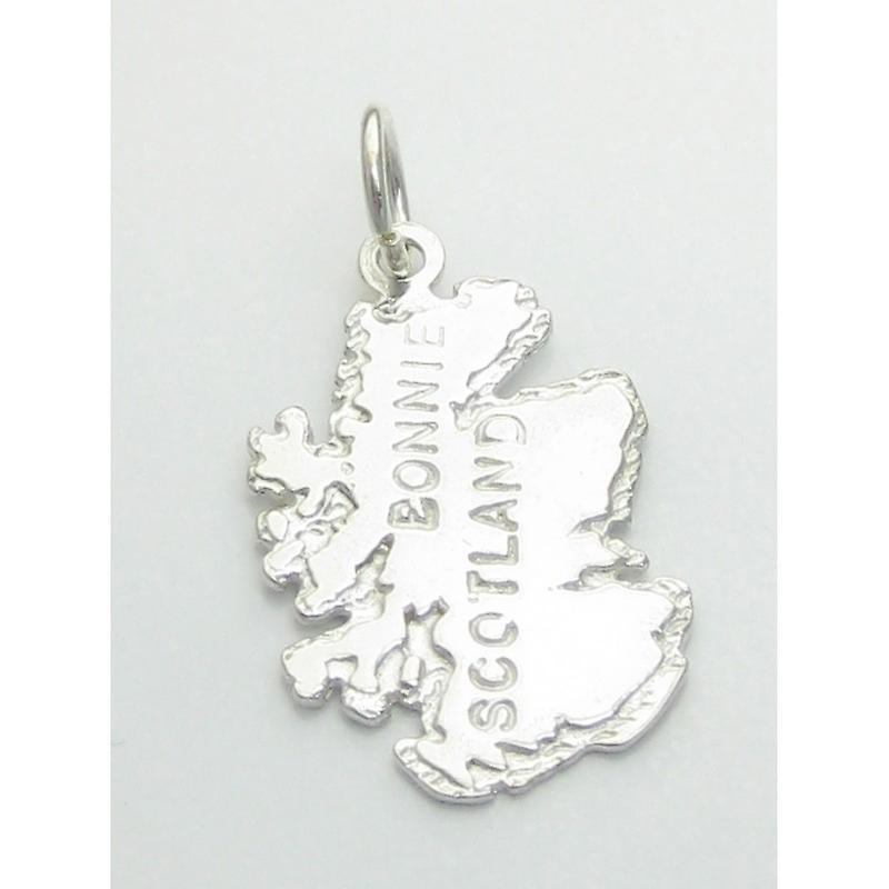 Bonnie Scotland Sterling Silver Charm .925 X 1 Scottish Maps Charms ...