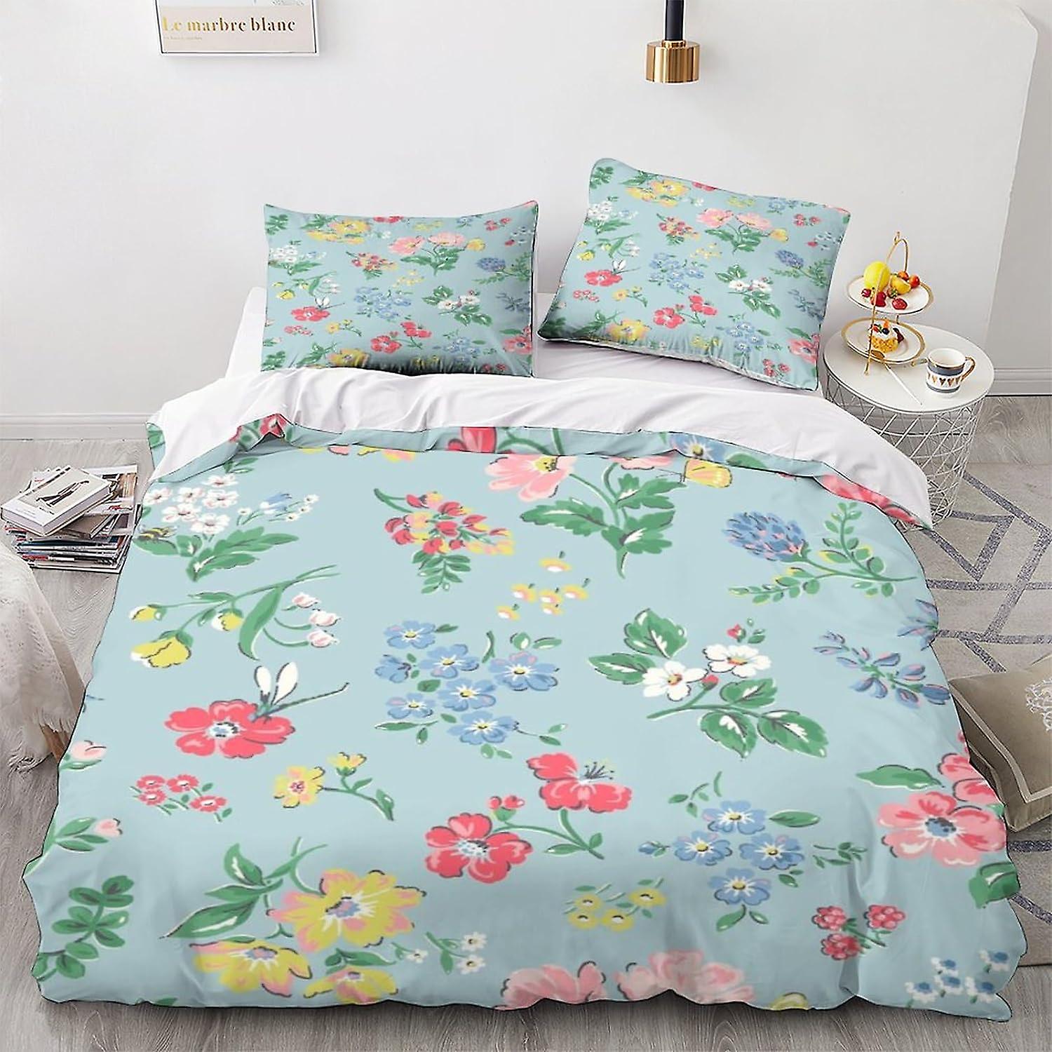 losolese English Vintage 3 Piece Set, 3D Printed Bedding, Pillowcase ...