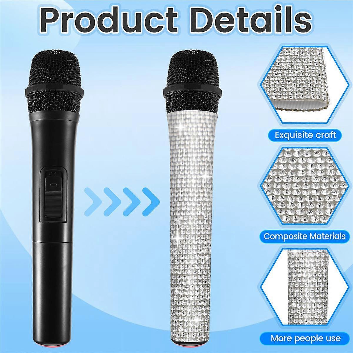 Sparkle Microphone Sleeve Wireled Mic Hand Cover for &TV Show for SM58 ...