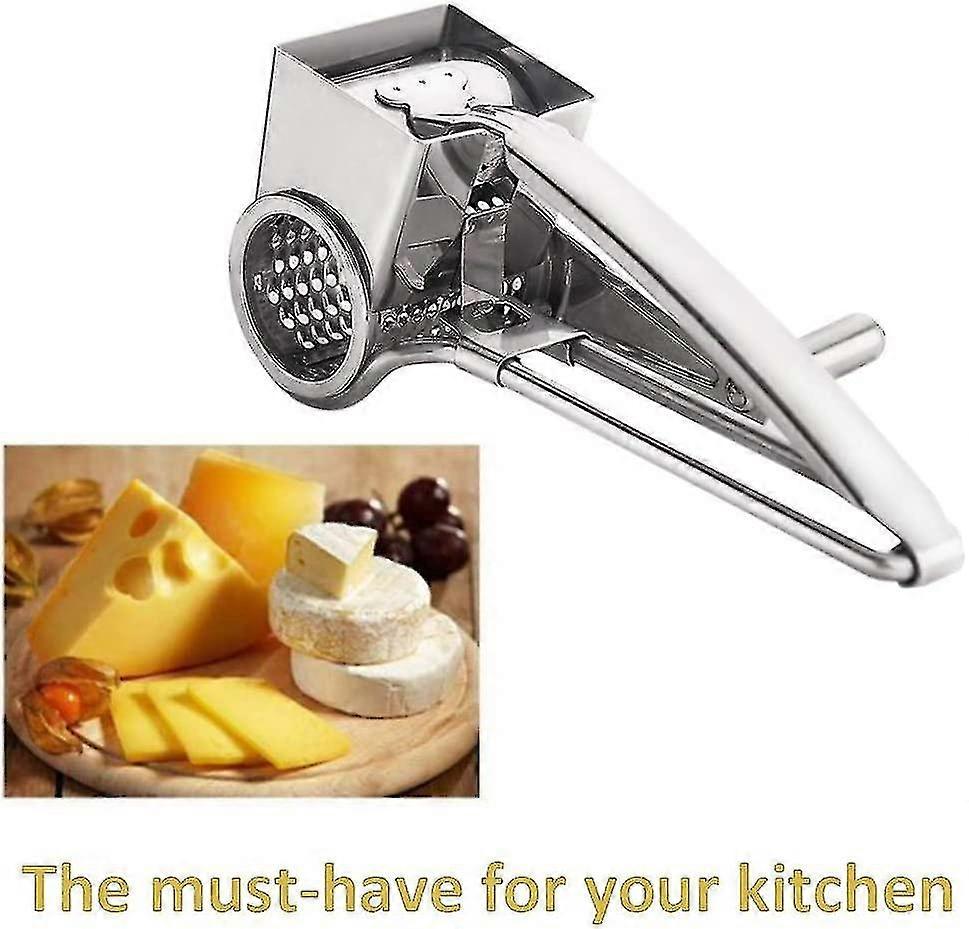 Grinder For Manual Cheese, Parmesan Grater, Stainless Steel Drum Grater ...