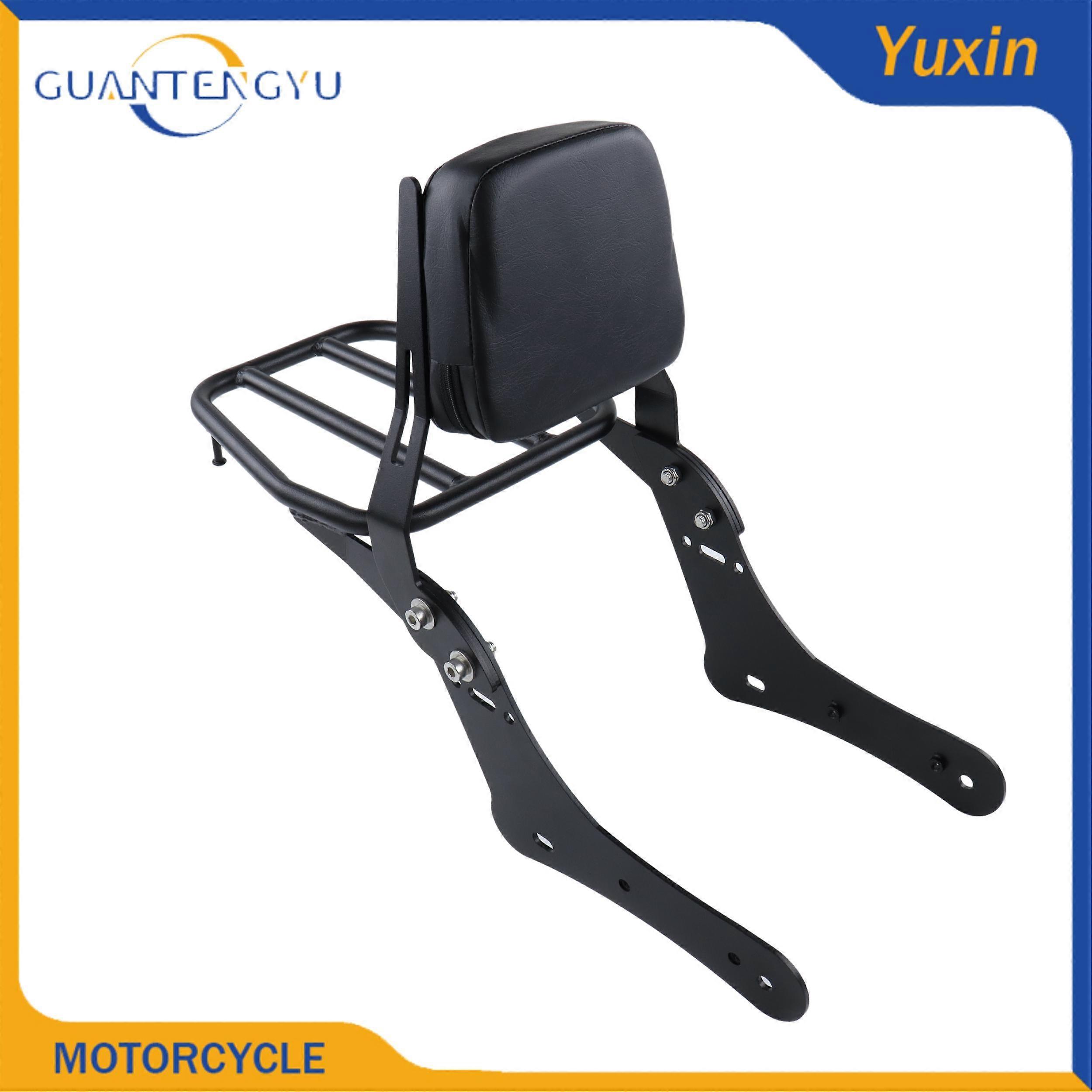Motorcycle Passenger Backrest Sissy Bar Rear Luggage Rack For Honda ...