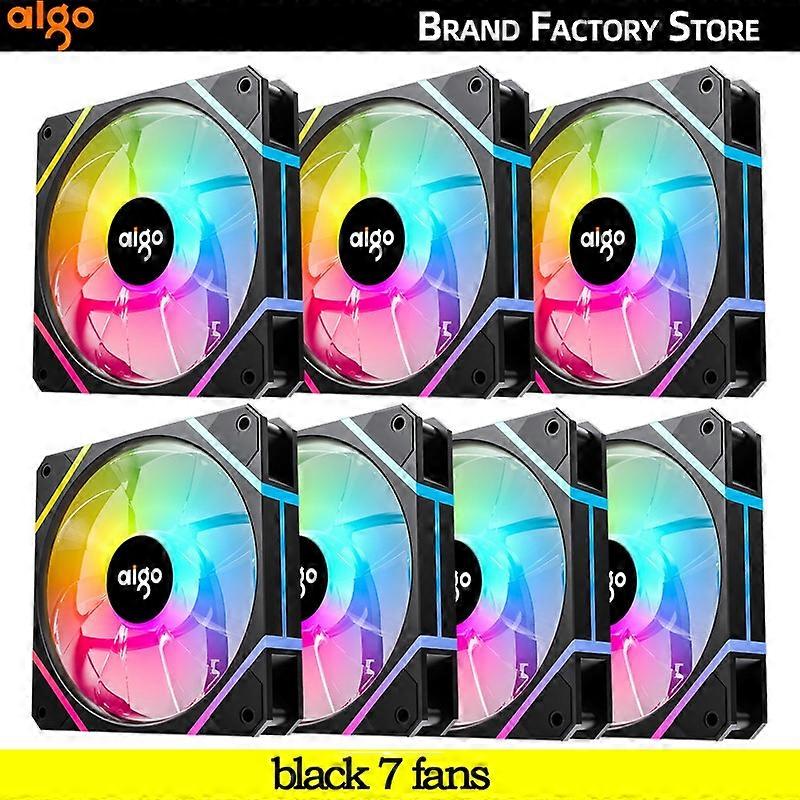 LBQ Aigo AM12PRO Rgb Fan Ventoinha PC 120mm Computer Case Fan Kit Water Cooler 4pin PWM CPU ...