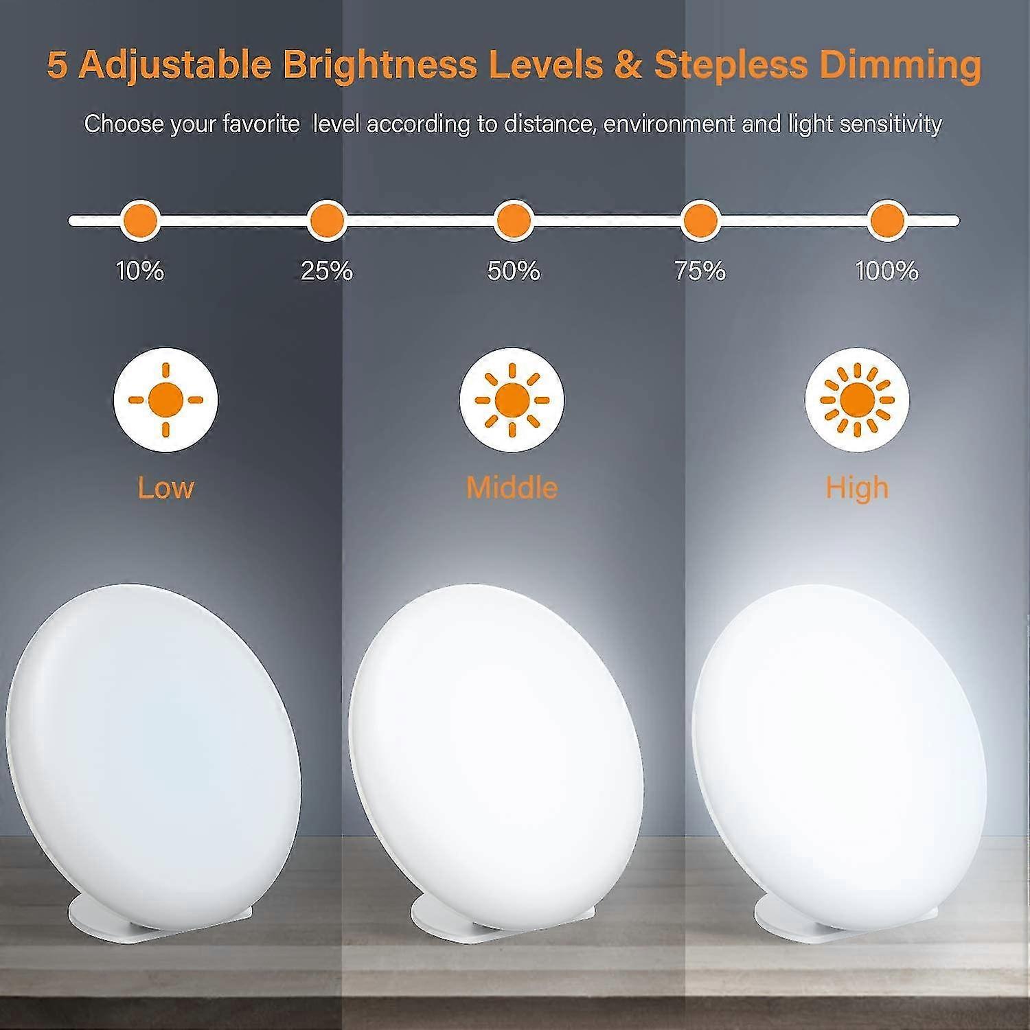 Daylight And Phototherapy Lamp With Memory Function, 3 Light Colors And ...