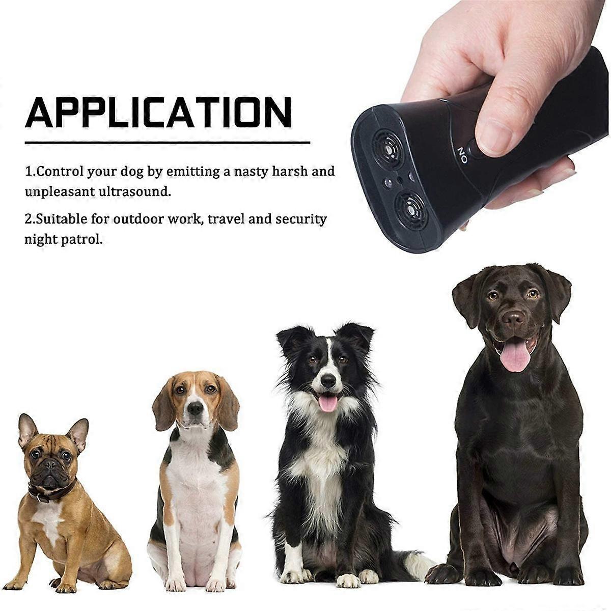 Ultrasonic Bark Stopper Portable Bark Stopper Handheld Dog Repeller ...