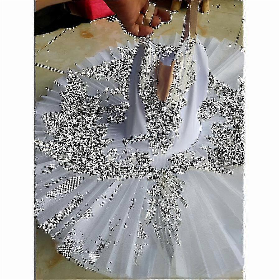 Adult Kids Classic Professional Ballet Tutu White Swan Lake Pancake ...