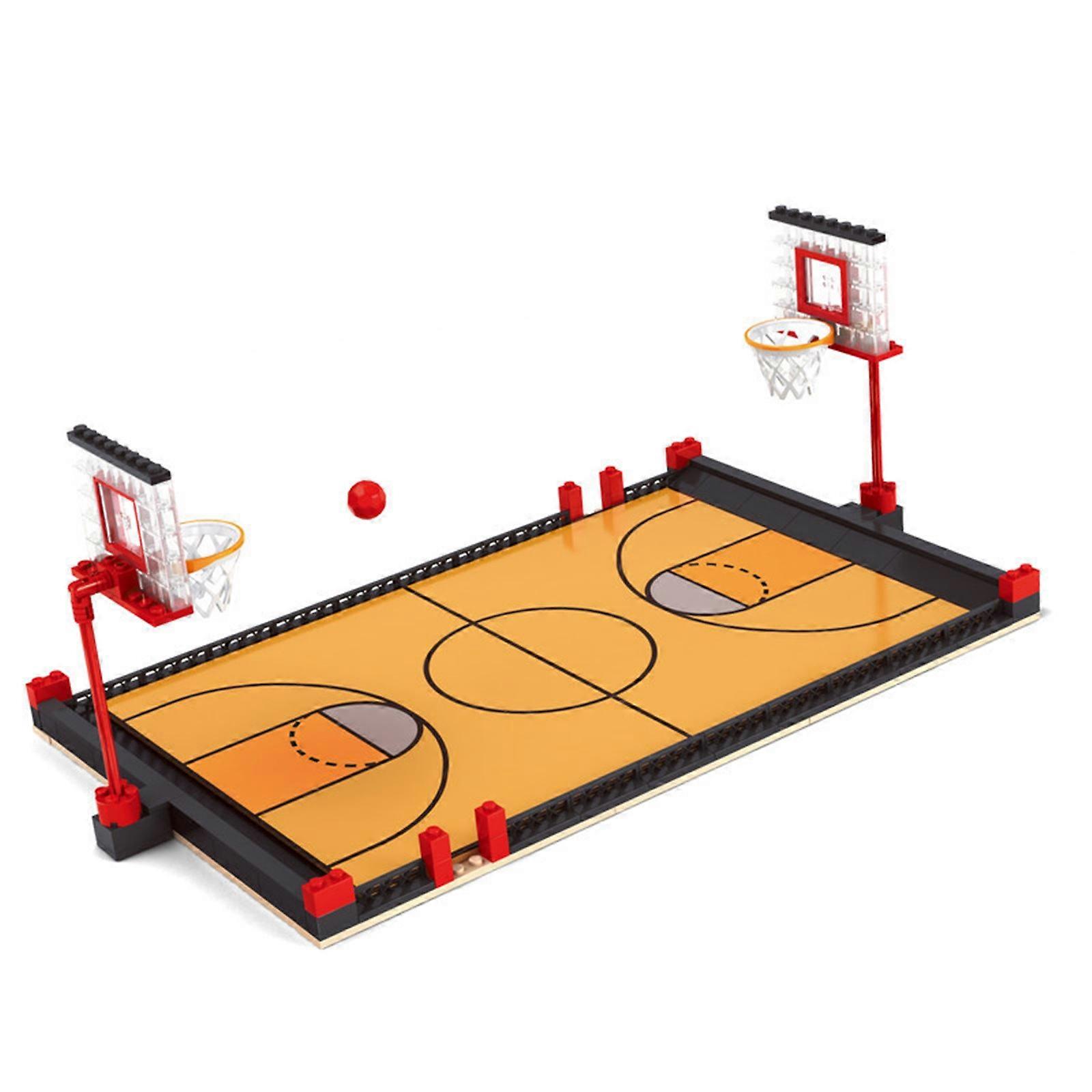 Big Basketball Court Block Assembly Children's Sports Toys DIY ...