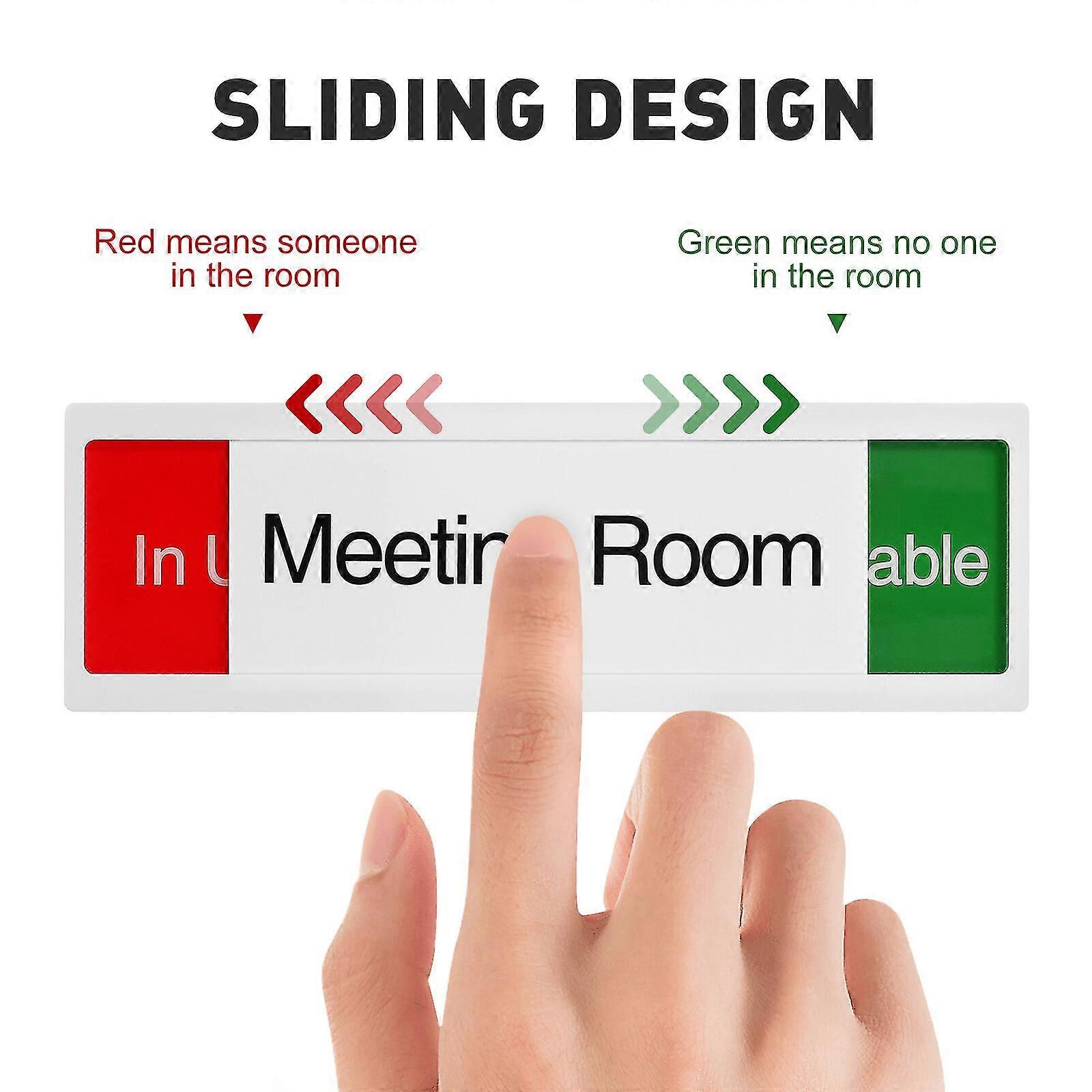 Office Door Sign Meeting Room In Use Available Sign Practical Slide ...