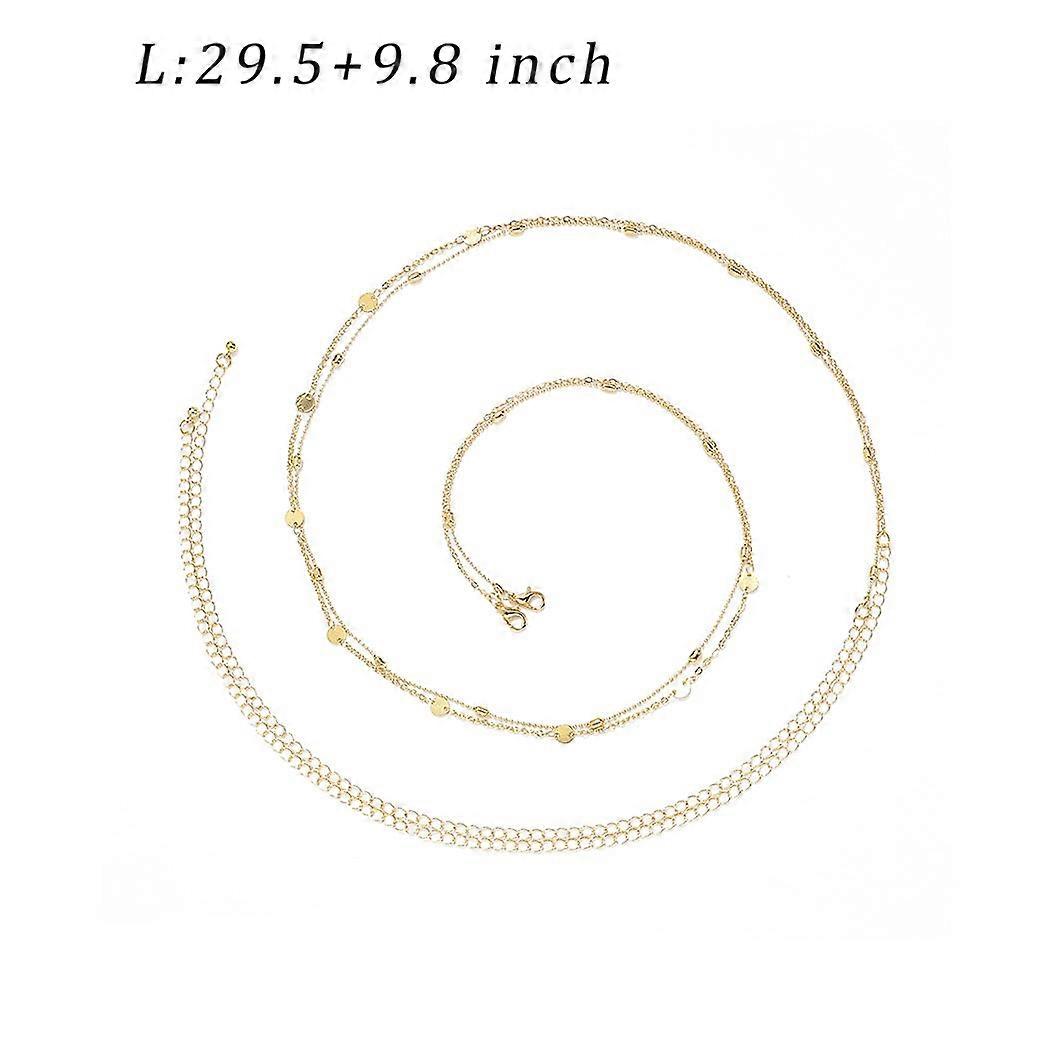 2024 New Bead Waist Chain Sequin Belly Chains Layered Beach Waist ...