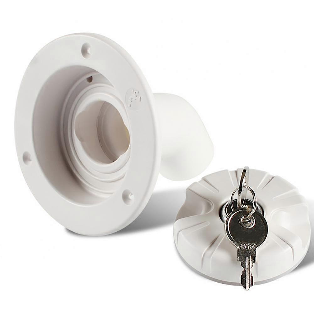 Water Locking Inlet Filler Cap White for Caravan Motorhome Fresh Water ...