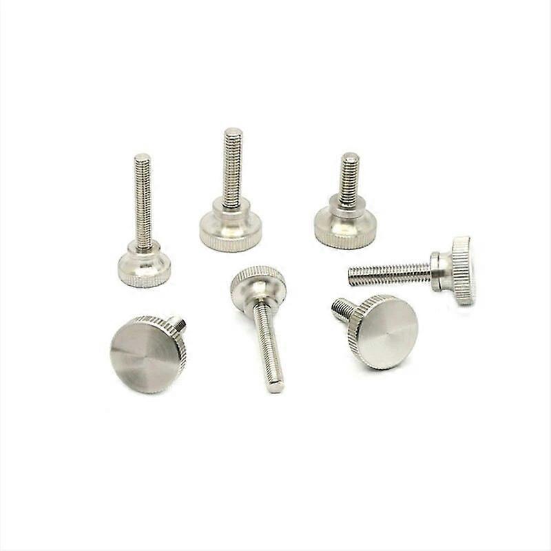 5PCS M6 303 Stainless Steel Knurled Thumb Screw High Head Hand Tighten ...