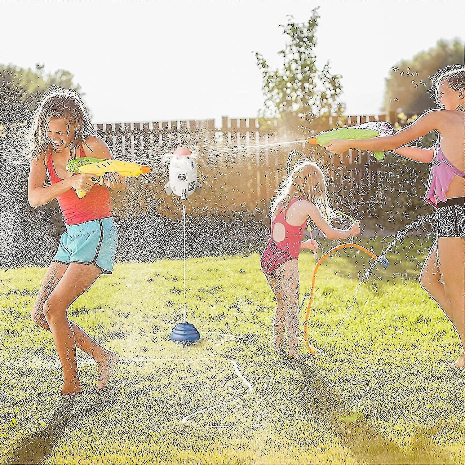 Water Rocket Sprinkler - Children's Outdoor Game - Water Game For ...