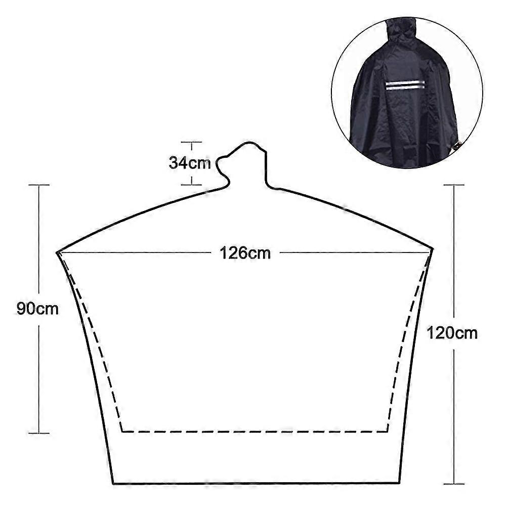 Waterproof Rain Poncho Bike Bicycle Rain Capes Lightweight Compact ...
