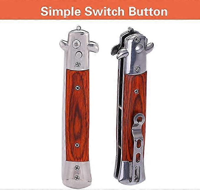 8.9 Inch 4 Colors Spring Folding Push Button Pocket Comb Stainless ...