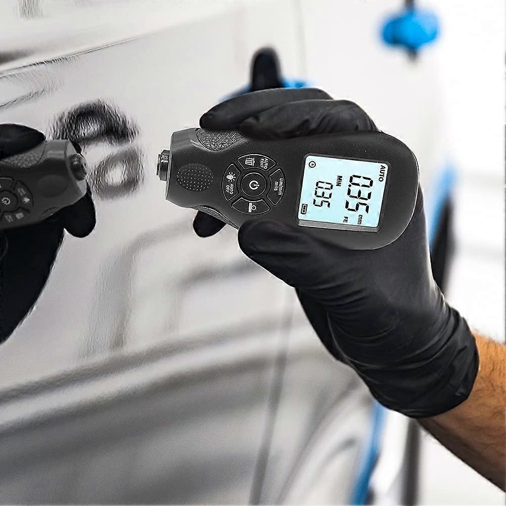 Durable Digital Car Paint Tester Coating Thickness Gauge (Black ...