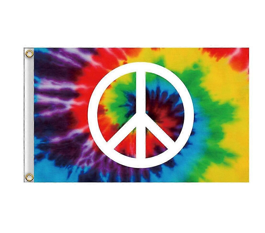 Peace Flag, Rainbow Flags For Outdoors Decorative, Double Printed World ...