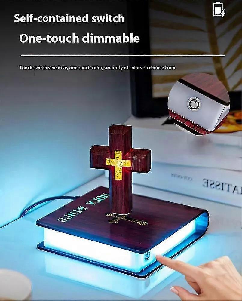 Handmade Levitating Cross Lamp, Maglev Cross Ornament, Mesmerizing ...