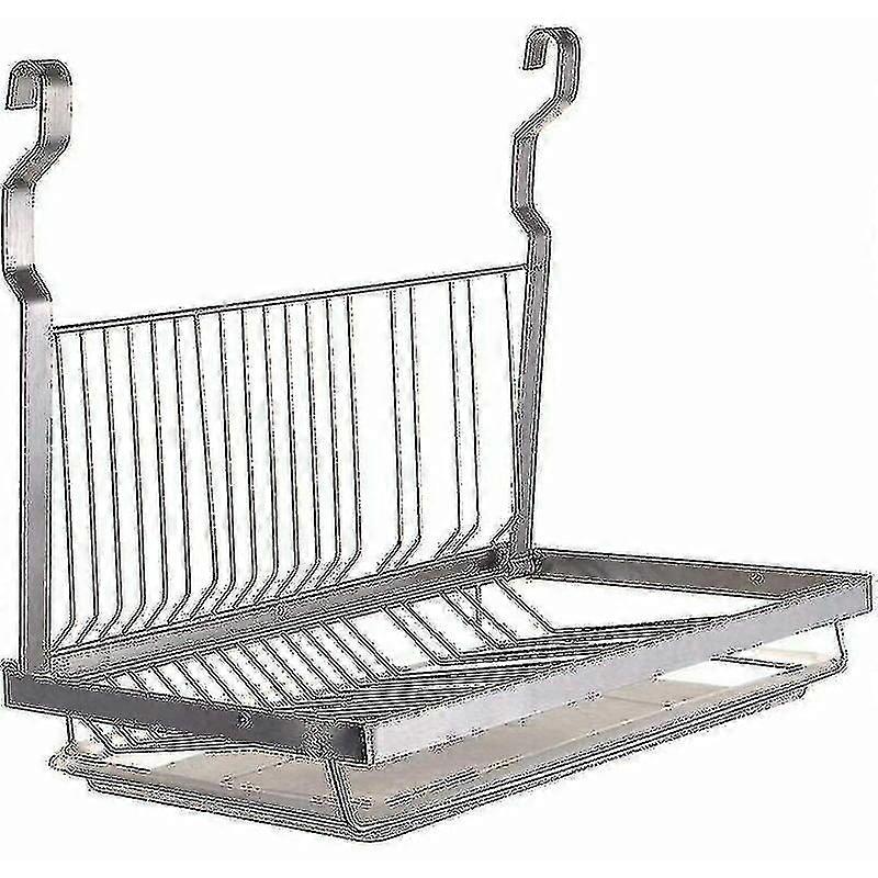 Stainless Steel Collapsible Wall Mounted Dish Rack | Fruugo UK