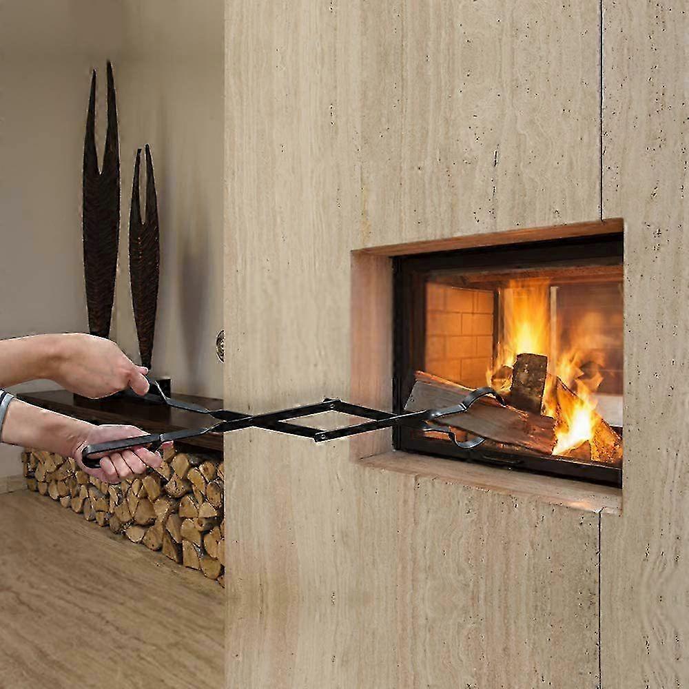 Fireplace Tongs, 26 Inch Firewood Tongs, Outdoor Log Tongs, Fireplace ...