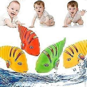 Clockwork Swinging Cartoon Fish Toys,Fish Swimming Bathtub Toys,Plastic ...
