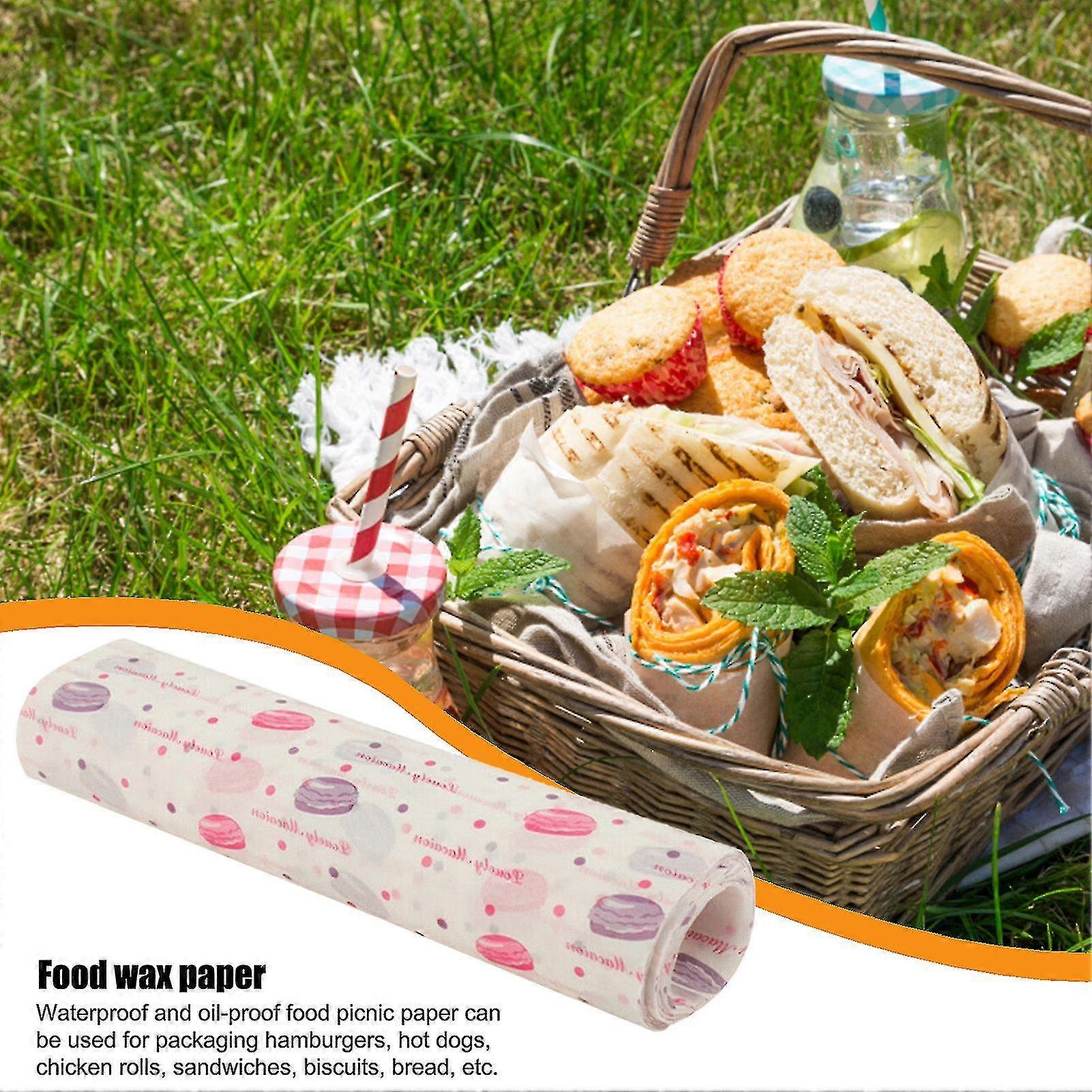 Sandwich Wrapping Paper | 50pcs Wax Paper Sheets Food Picnic Paper ...