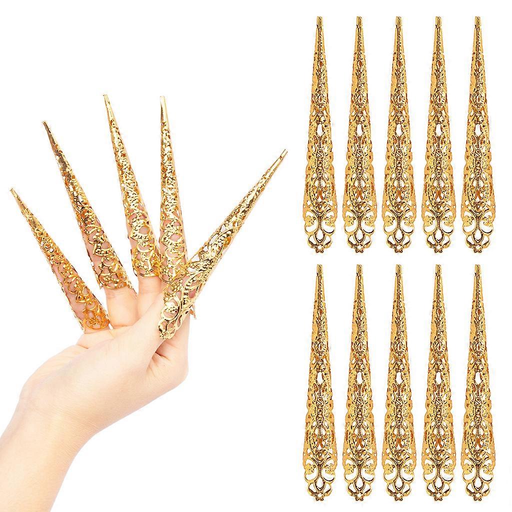 Ancient Queen Fingernail Claw Nail Ring Queen Costume Claws Knuckles ...