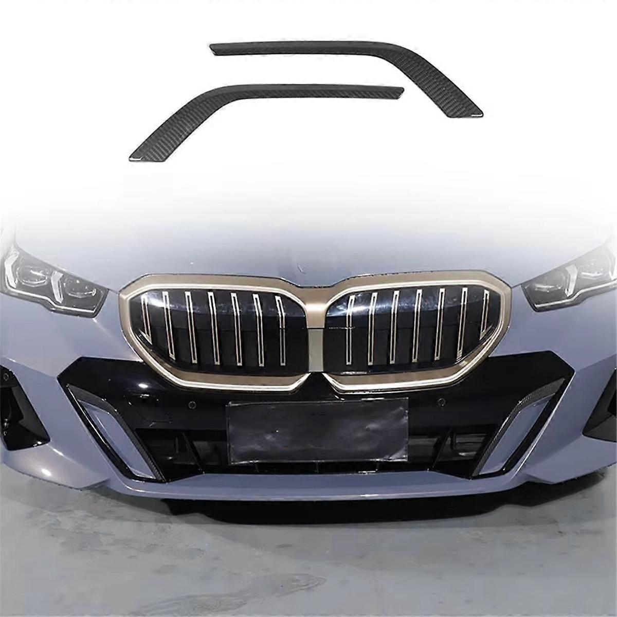 Real Carbon Fiber Car Front Bumper Lip Spoiler Trim for 5 Series G60 ...
