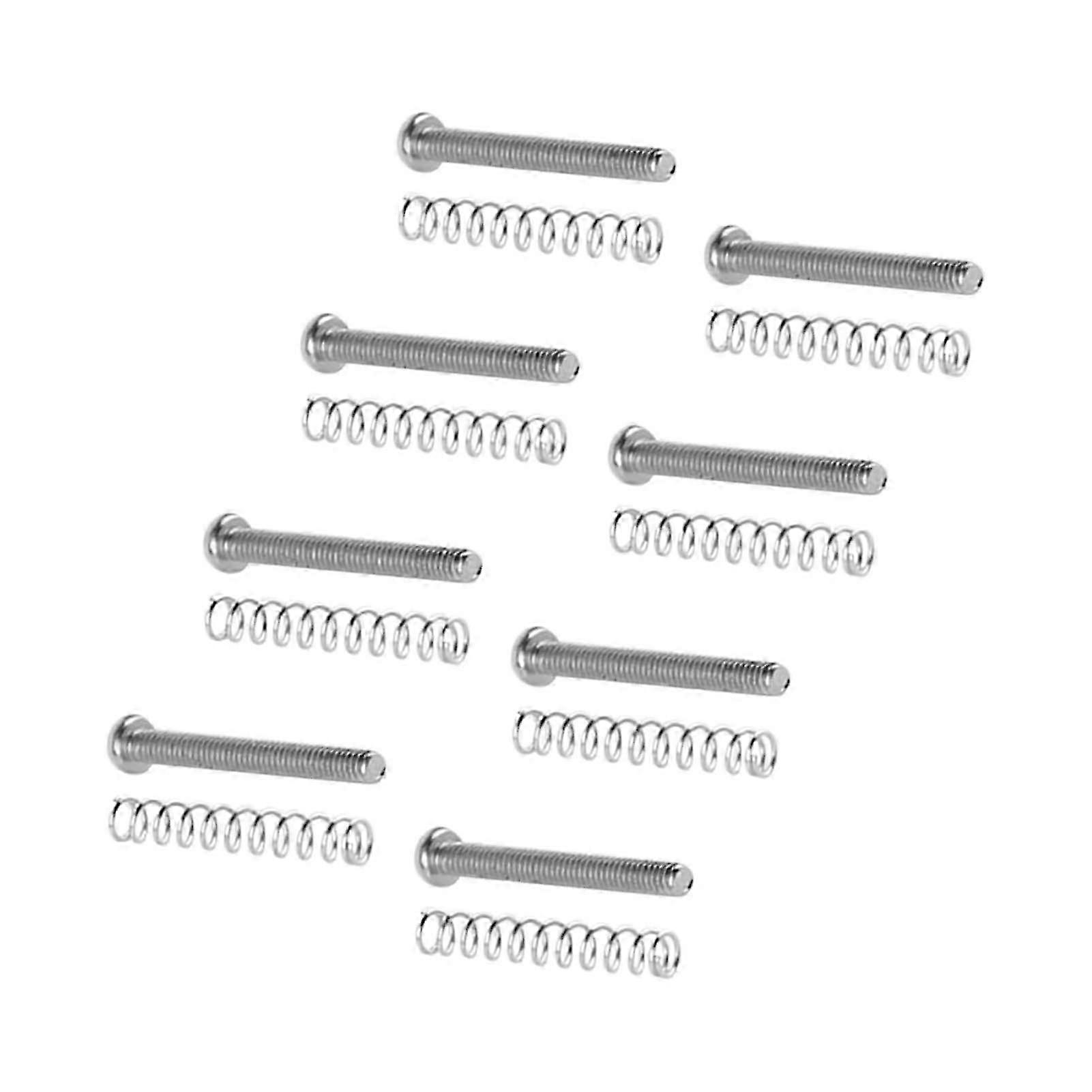 8 Set Guitar Pickup Screw Spring Iron Double Coil Pickup Frame Mounting ...