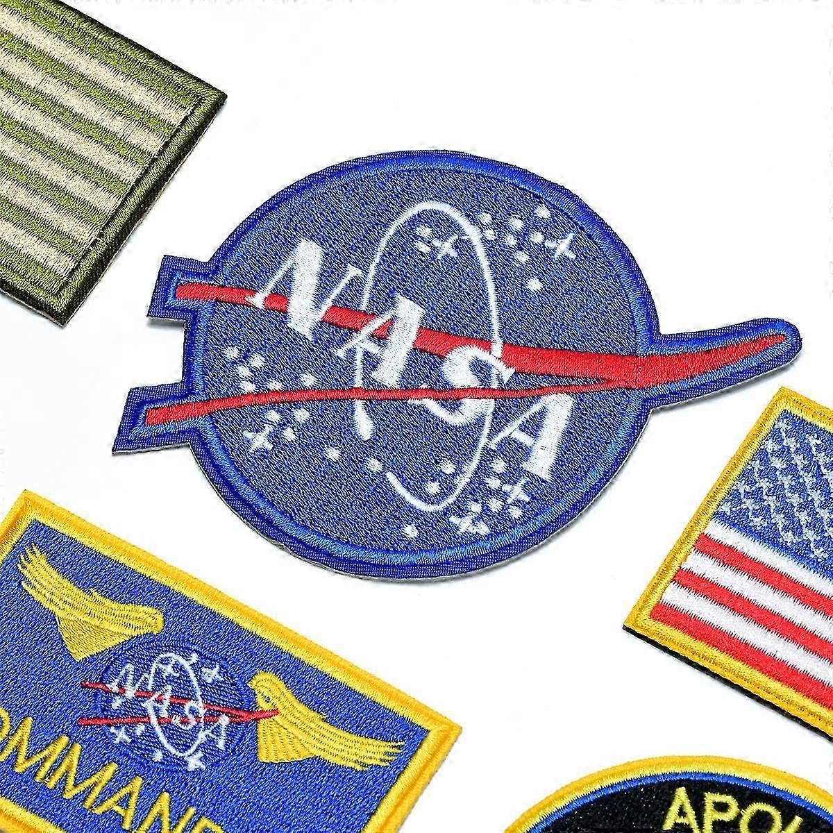 10PCS NASA Patches, Embroidered Iron on/Sew on Patches Space Badge ...