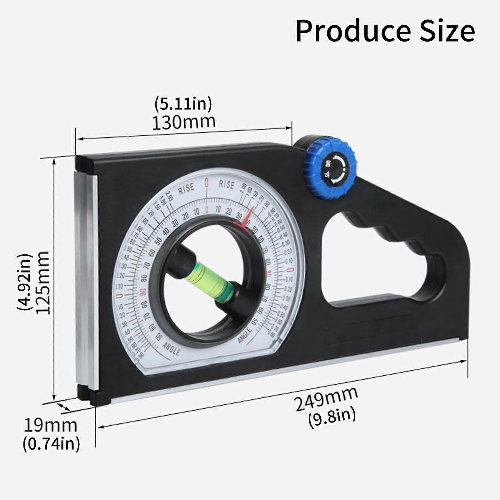 High Accuracy Inclinometer Measurement Tool Multipurpose Engineering Level Instrument ABS for ...