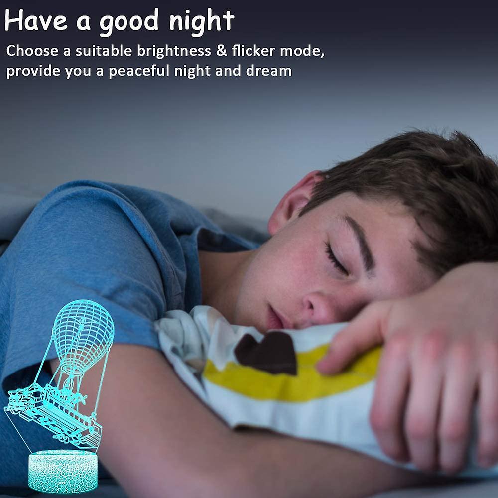 Battle Bus Night Light Lamps Battle Royale Fortress 3d Vision Effect ...