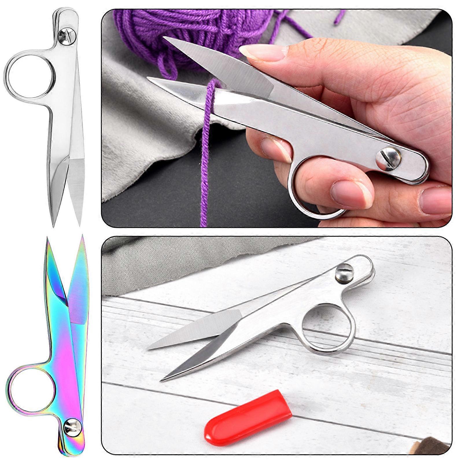 Spring-Action Thread Nippers - Stainless Steel Sewing Scissors for ...
