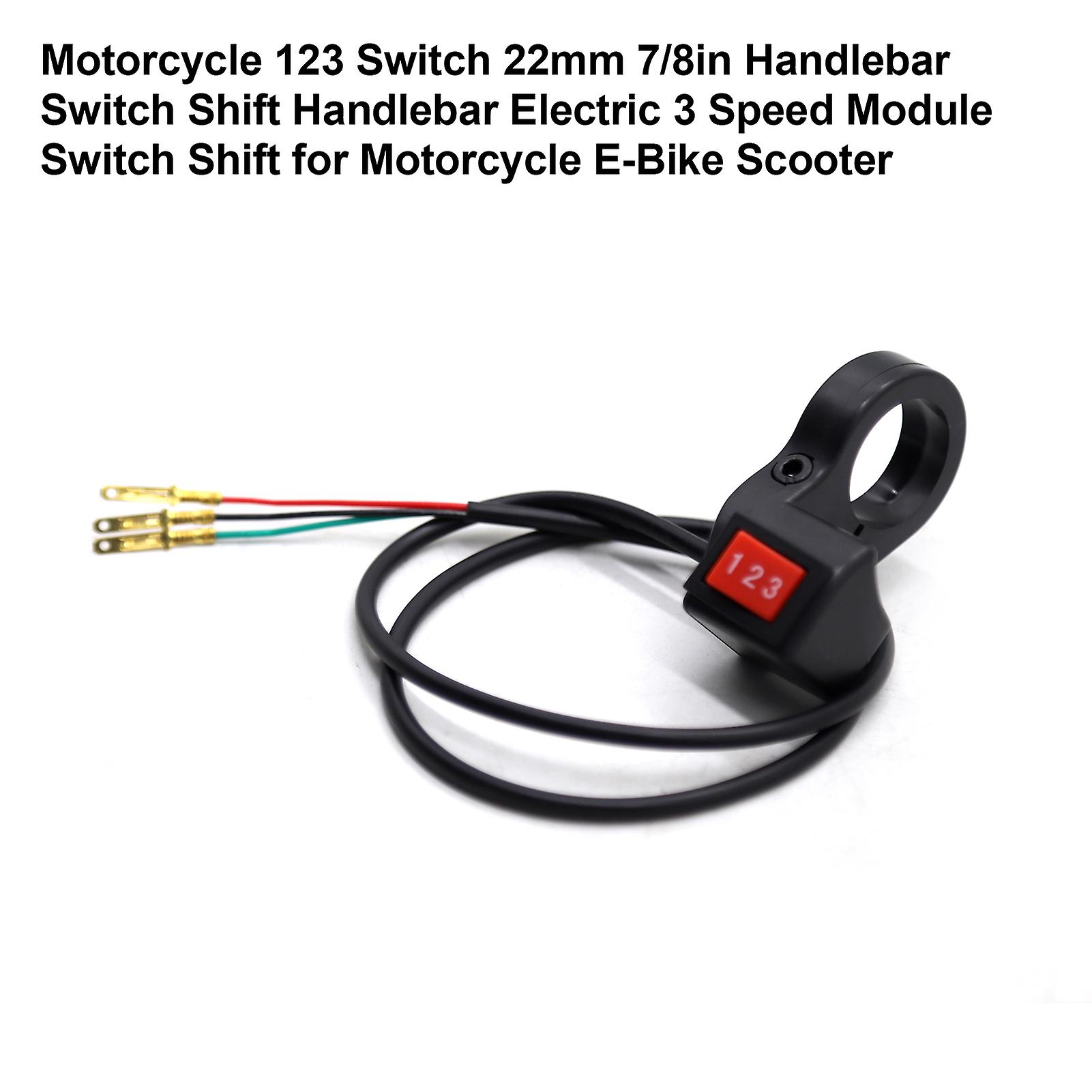 Motorcycle 123 Switch 22mm 7/8in Handlebar Switch Shift Handlebar ...