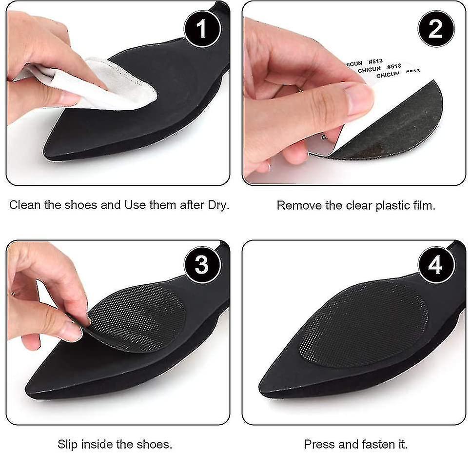 3 Pairs Anti-slip Shoe Grip Sticker, Self-adhesive Non-slip Rubber まとめ買いでお得